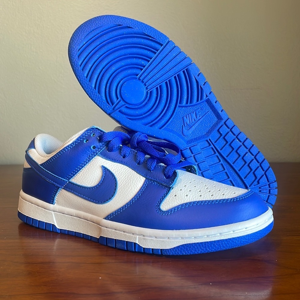 Custom Men’s Nike Dunk Low By You Blue/White Fn0569-9… - Gem